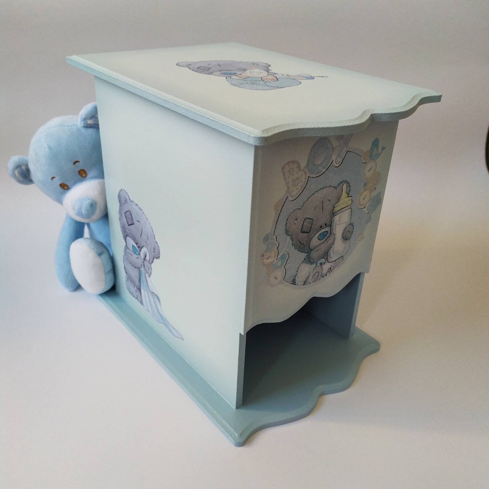 Baby Boy Diaper Box, Decorative Diaper Holder, Baby Shower Gift, New ...