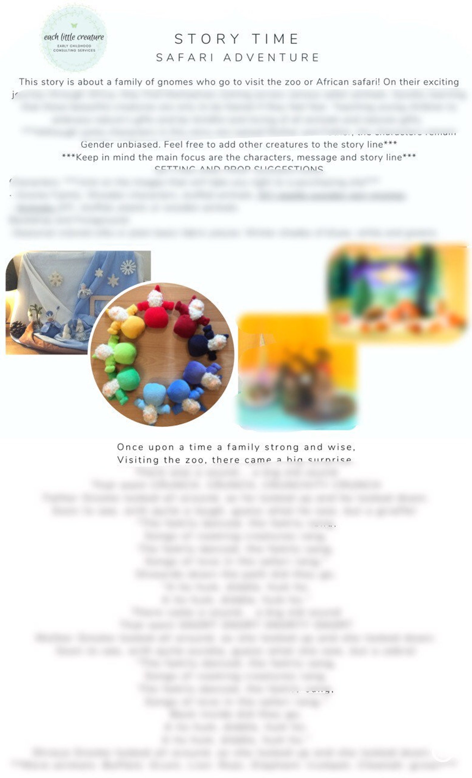 Waldorf Curriculum - Safari Animals Unit (homeschool, Children, Daycare ...