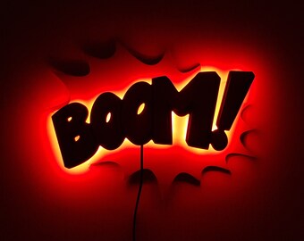 Boom Sign | Etsy
