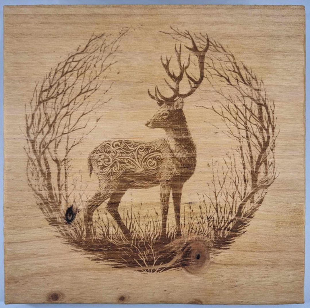 Laser Pyrography Deer - Etsy