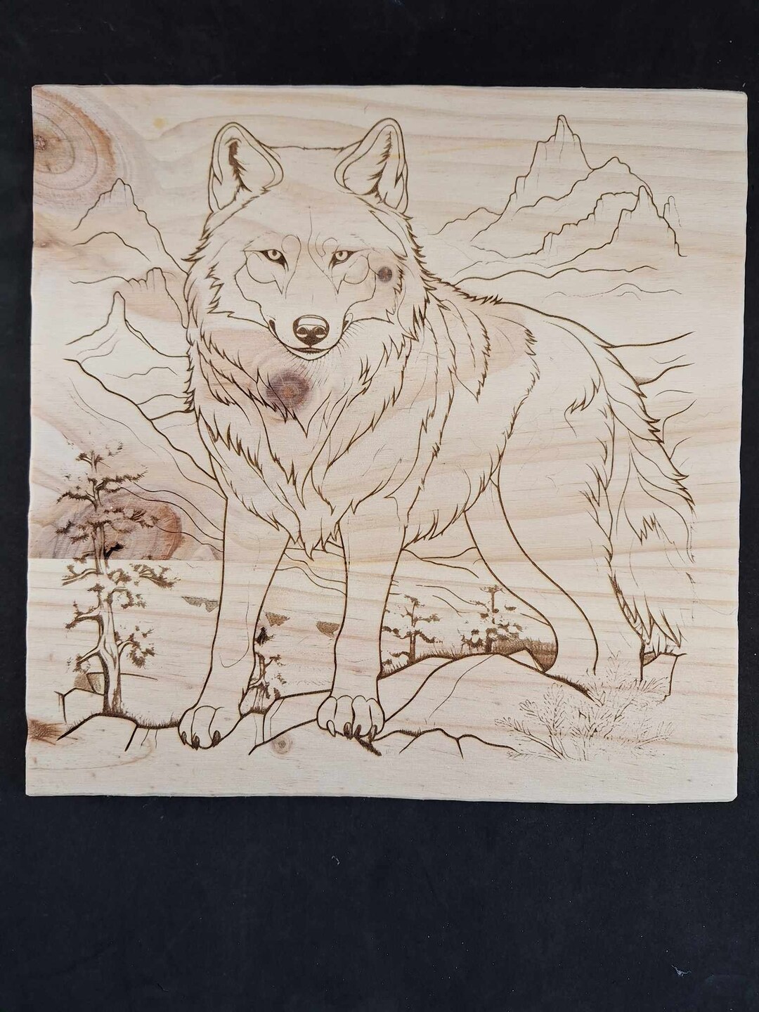 Wolf Laser Pyrography - Etsy