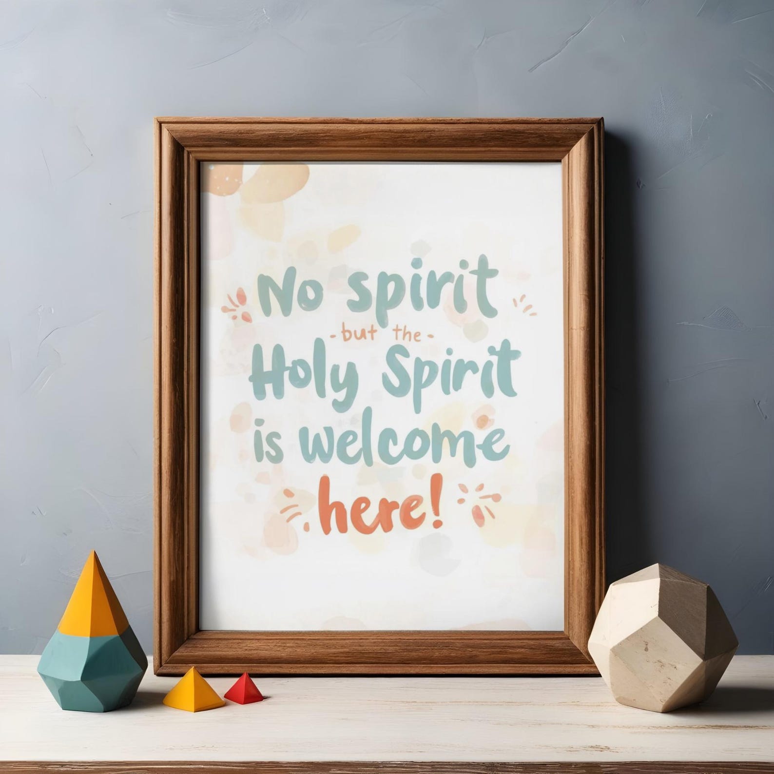 No Spirit but the Holy Spirit! - Etsy
