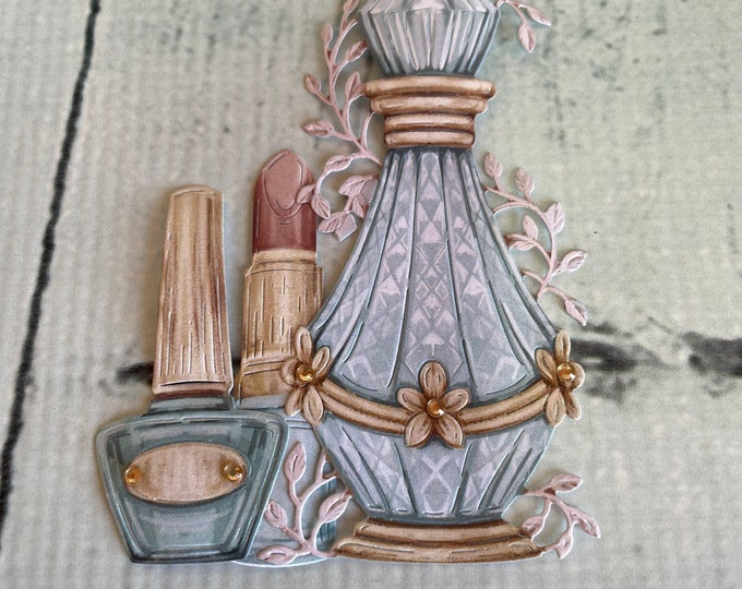 Handmade Card Toppers Perfume & Flowers Card Kit, Card Toppers ...