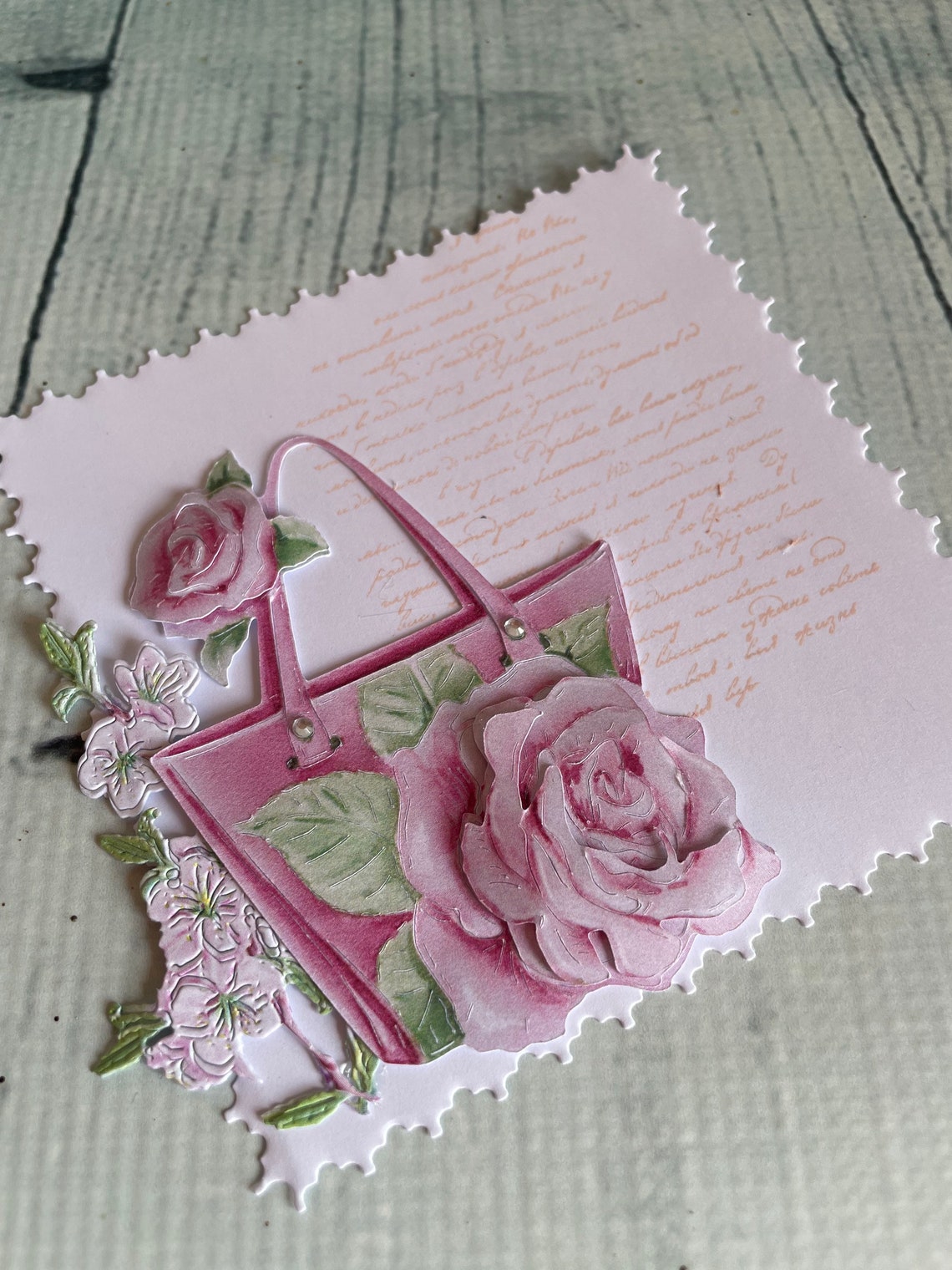 Handmade Card Toppers Shoe Handbag Card Toppers Card Kit - Etsy