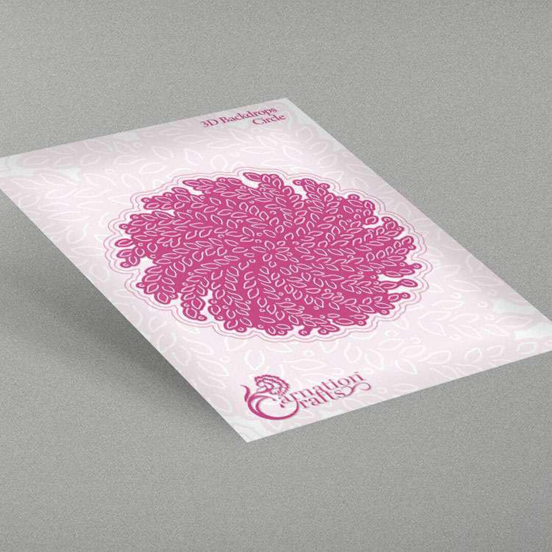 Carnation Crafts 3d Backdrop Circles Die BN Die Cutting Circle Card ...