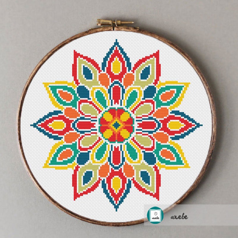 Mandala Cross Stitch - Etsy