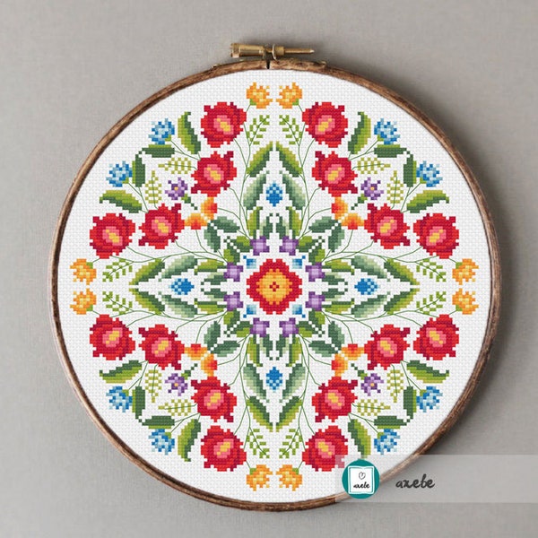 Folk Art Cross Stitch - Etsy