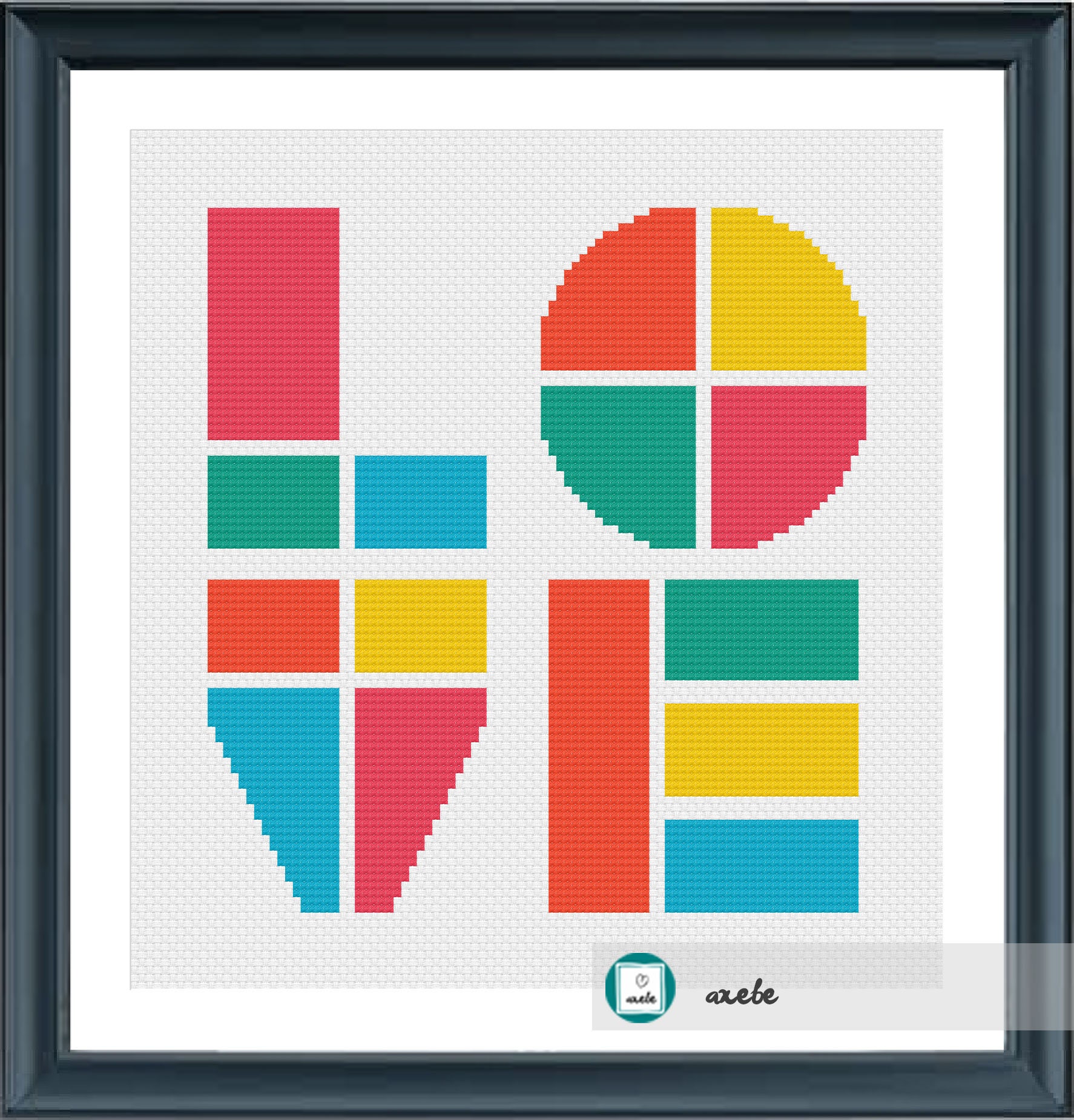 LOVE Sign Cross Stitch Pattern Modern Cross Stitch Pattern - Etsy