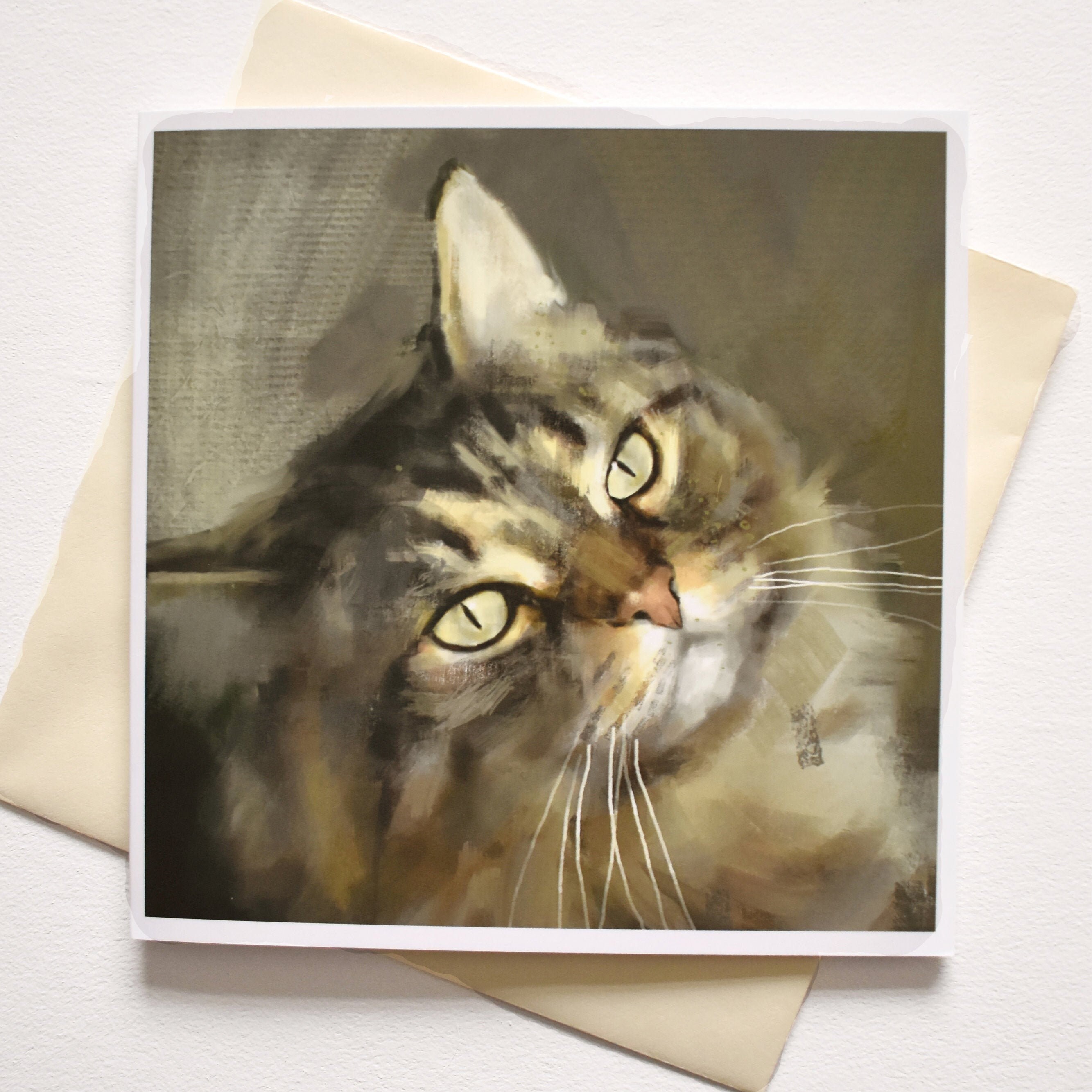 Tabby Cat Greeting Card Cat Lover Gifts Tabby Cat Birthday | Etsy