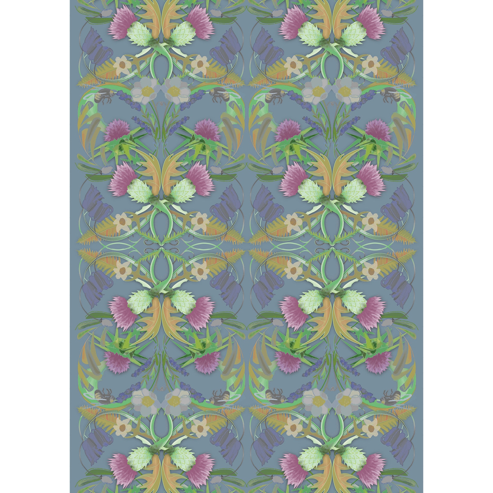 Scottish Thistle Wrapping Paper – Botanical Floral Gift Wrap for ...