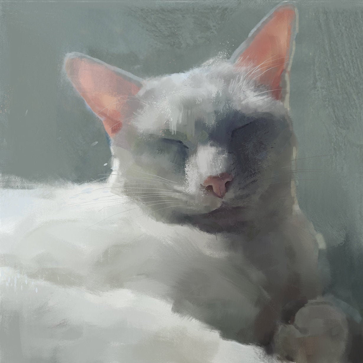 White Cat Paintings
