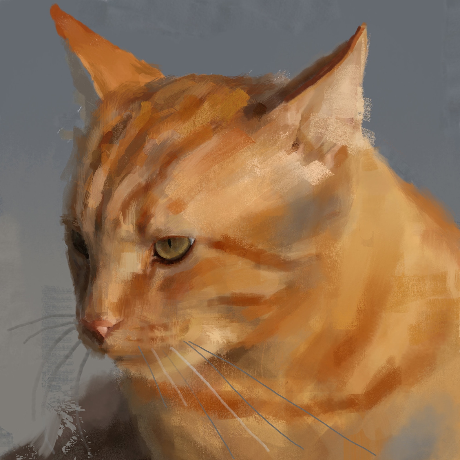 Ginger Cat Print Fine Art Giclee Print Orange Tabby Cat Lover - Etsy UK