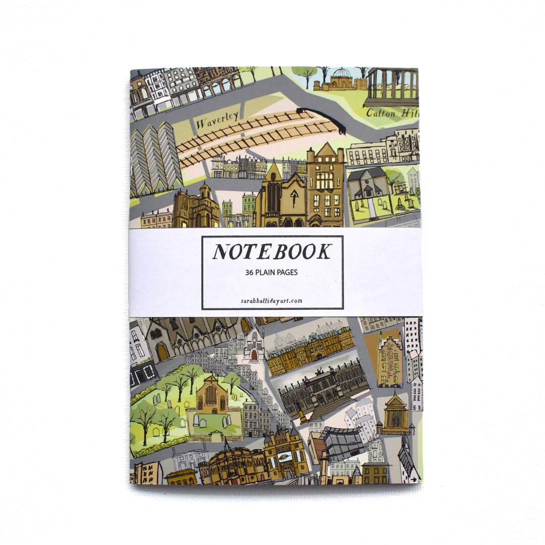 Edinburgh Scotland A6 Journal Notebook Scottish Gifts Map Art - Etsy UK