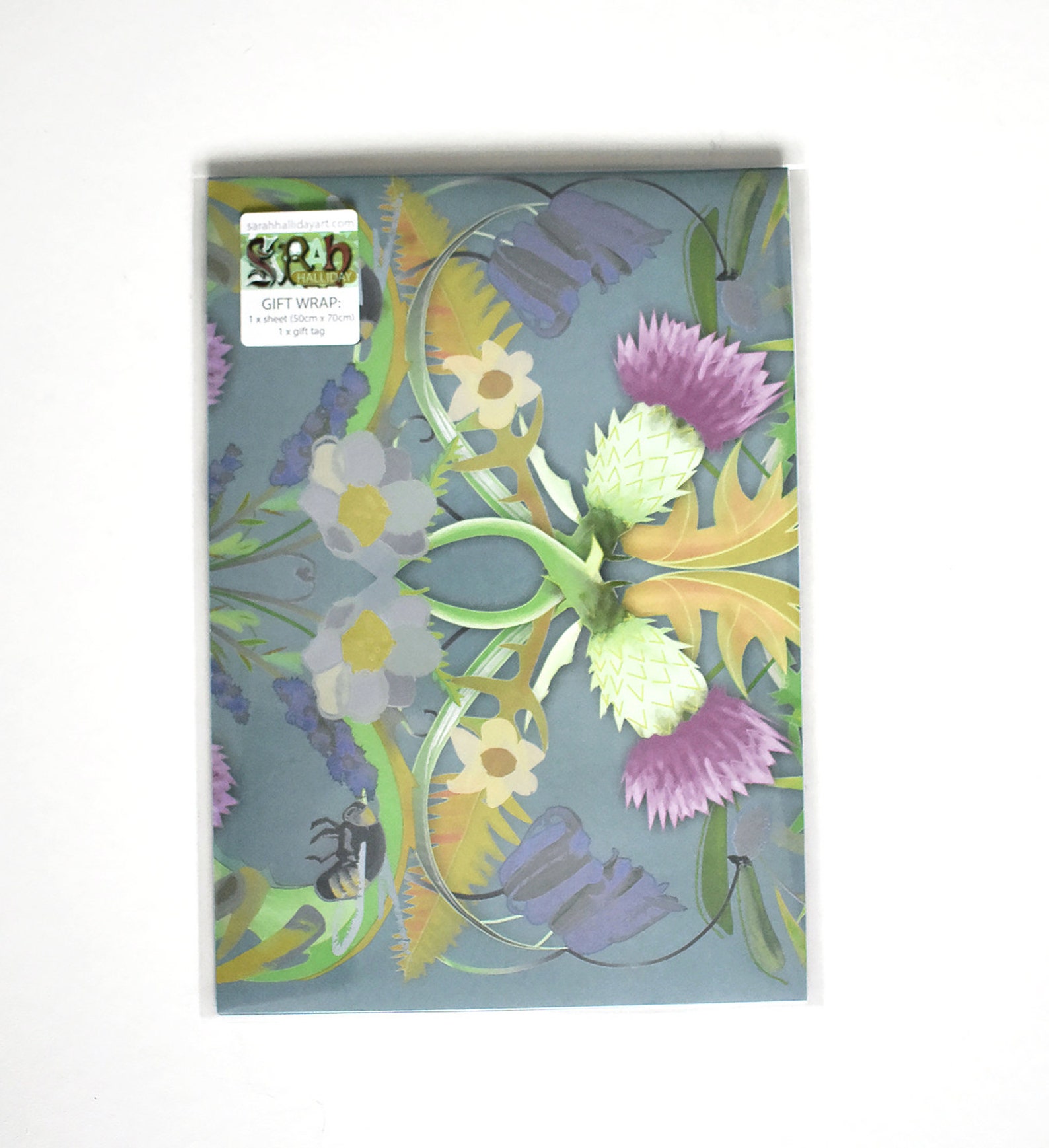 Scottish Thistle Wrapping Paper – Botanical Floral Gift Wrap for ...