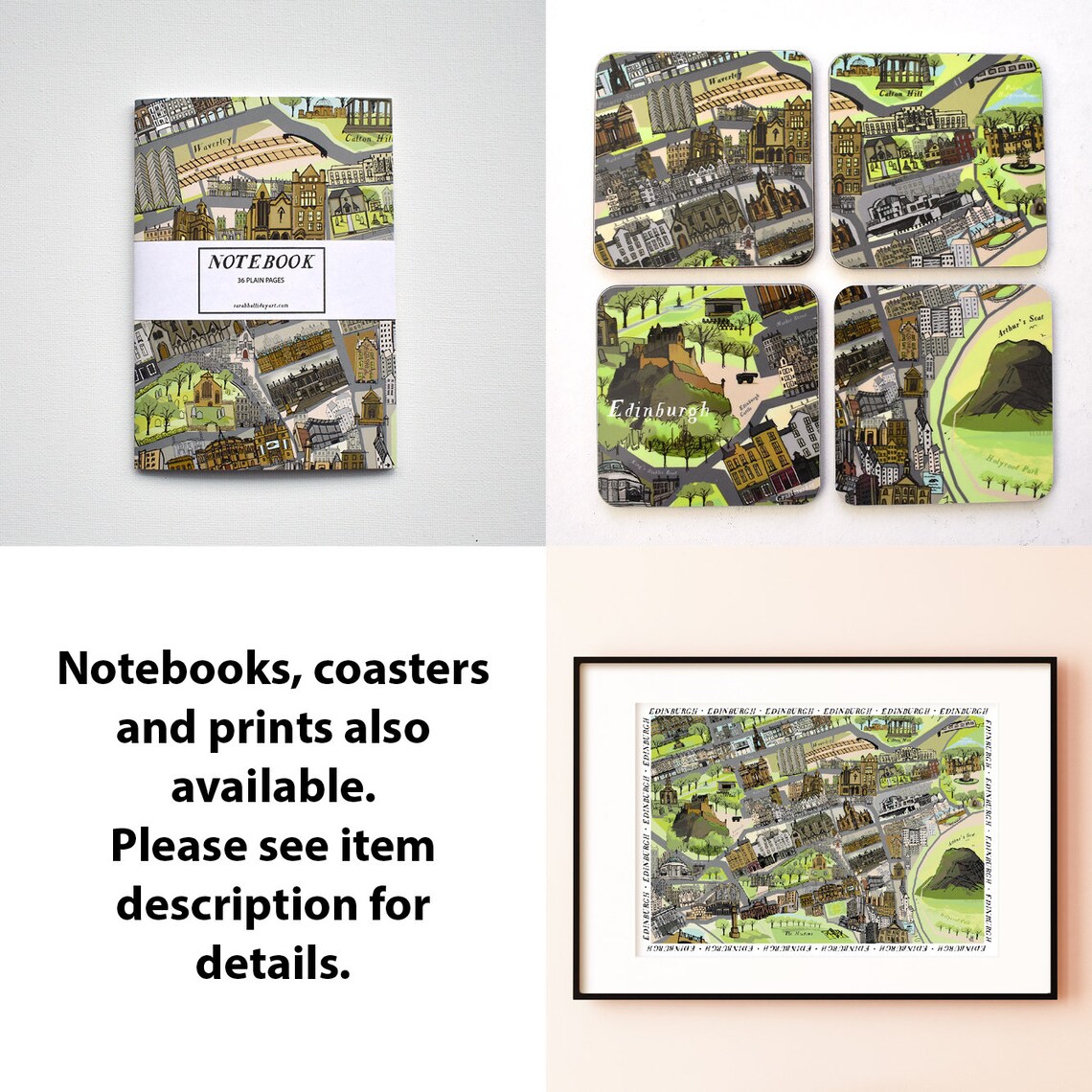 Edinburgh Birthday Card Scotland Birthday Card Edinburgh - Etsy UK