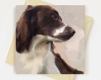 English Springer Spaniel Dog Greeting Card Artist Colour - Etsy