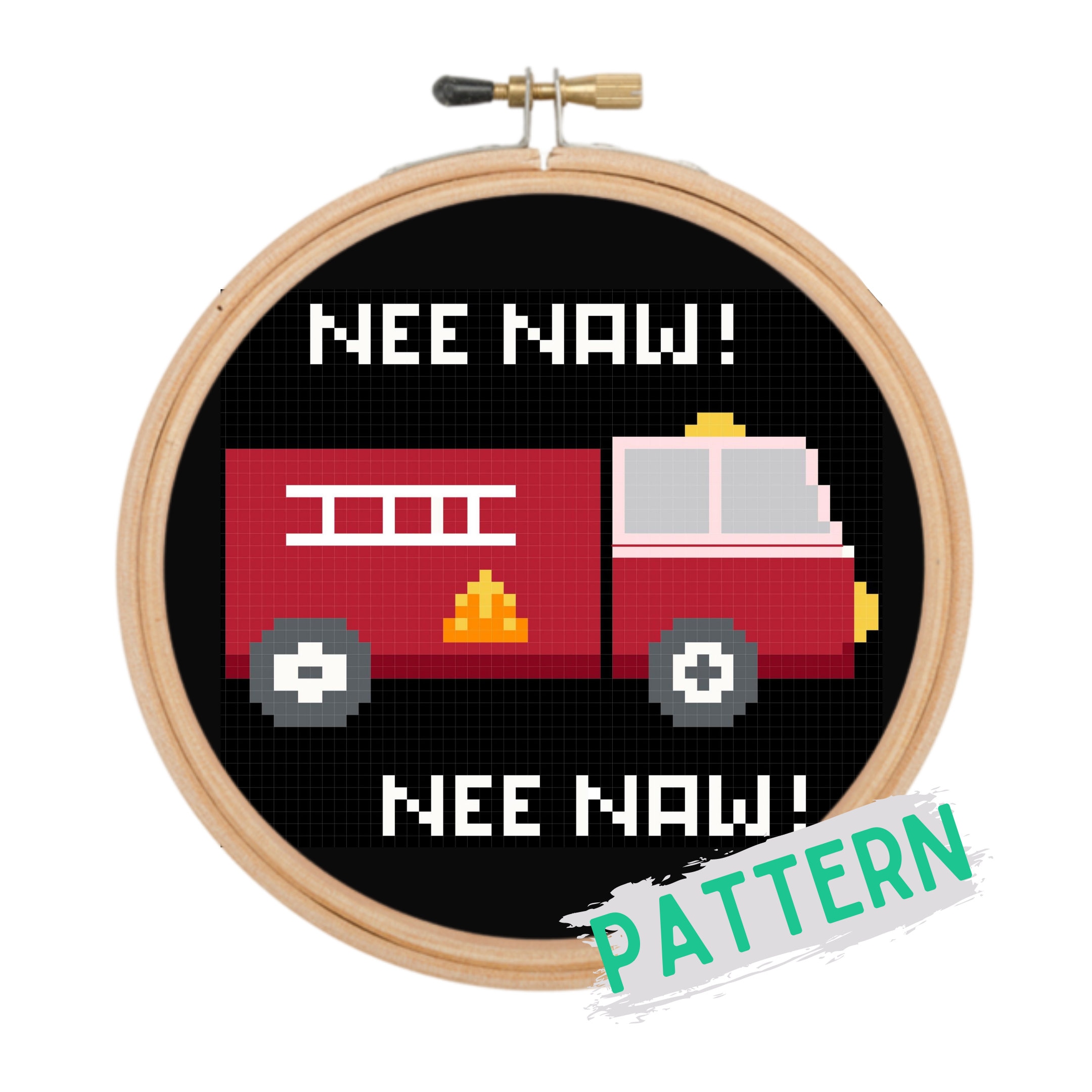 Nee Naw Nee Naw FREE Cross Stitch Pattern - Etsy