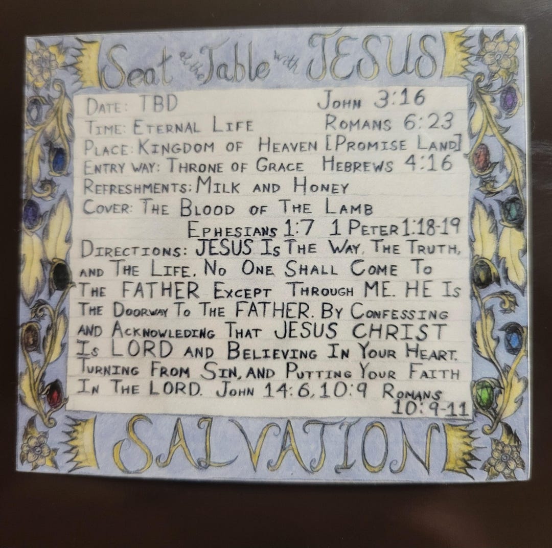 Salvation Invitation Sticker - Etsy