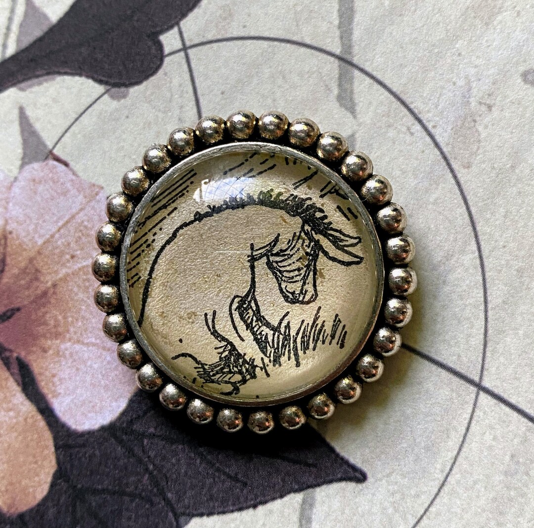 Eeyore Brooch Handmade With Real Vintage Winnie the Pooh Book ...
