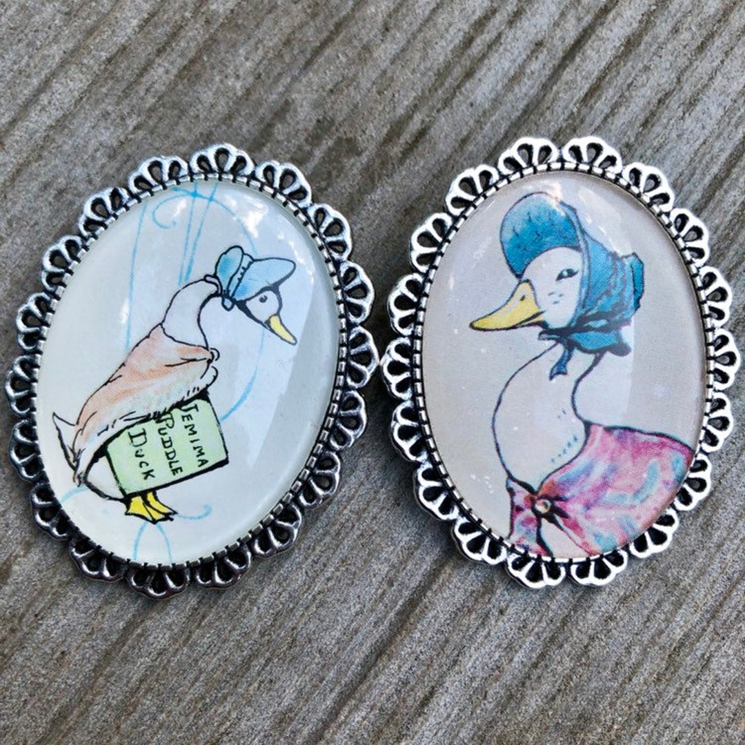 Jemima Puddle Duck Brooch - Beatrix Potter Brooch Handmade With Real ...