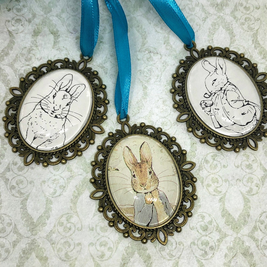 Peter Rabbit Ornament - Handmade With Real Vintage Beatrix Potter Book ...
