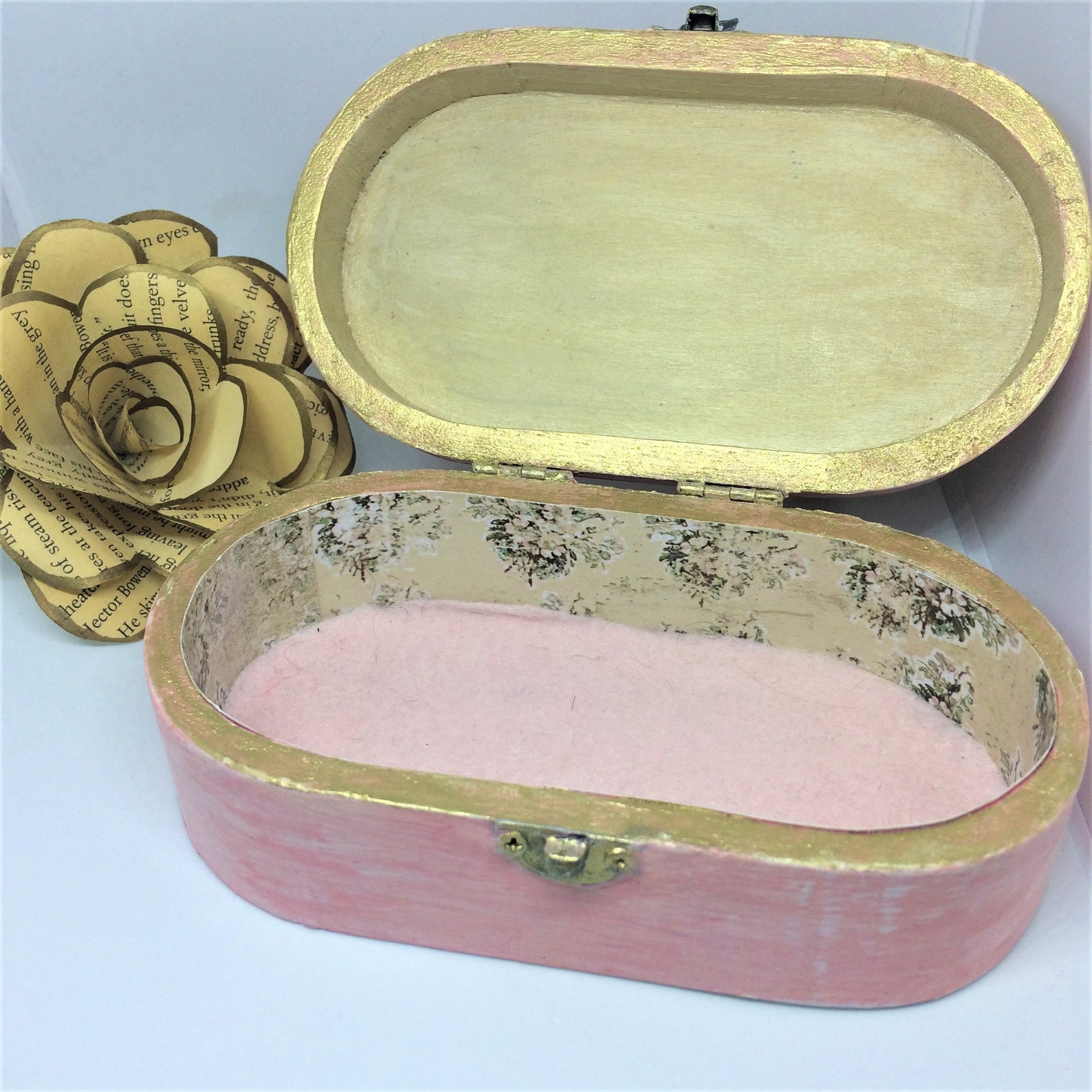 White Rabbit Jewelry Box Wooden Box With Alice in Wonderland - Etsy