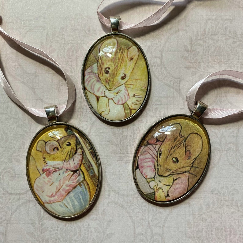 Beatrix Potter Mouse Ornament Handmade With Real Vintage - Etsy