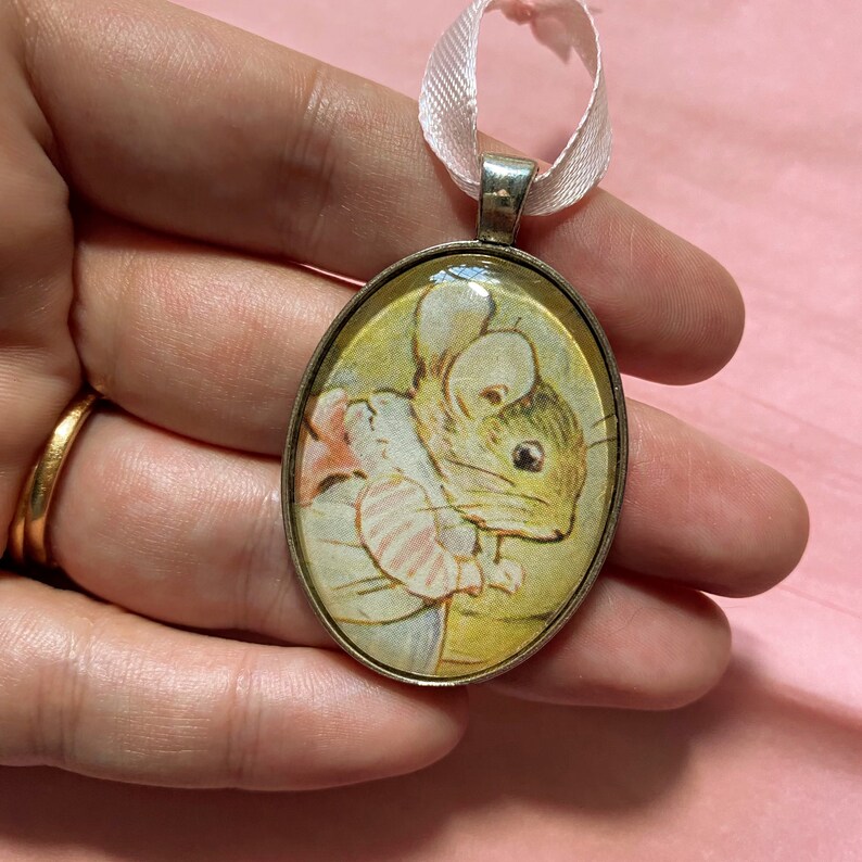 Beatrix Potter Mouse Ornament Handmade With Real Vintage - Etsy