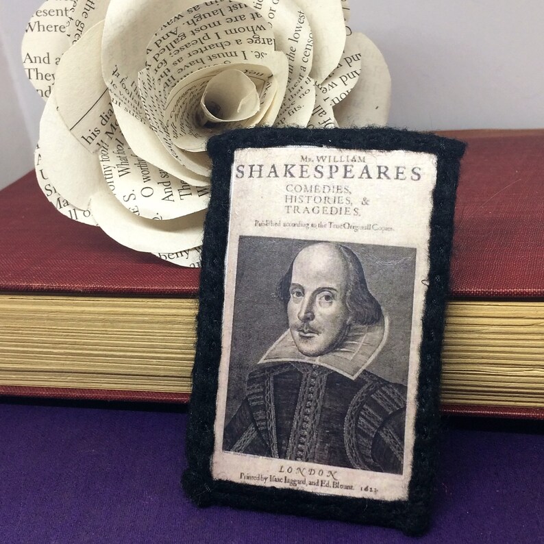Shakespeare Book Brooches Fabric Handmade Hamlet Vintage - Etsy UK