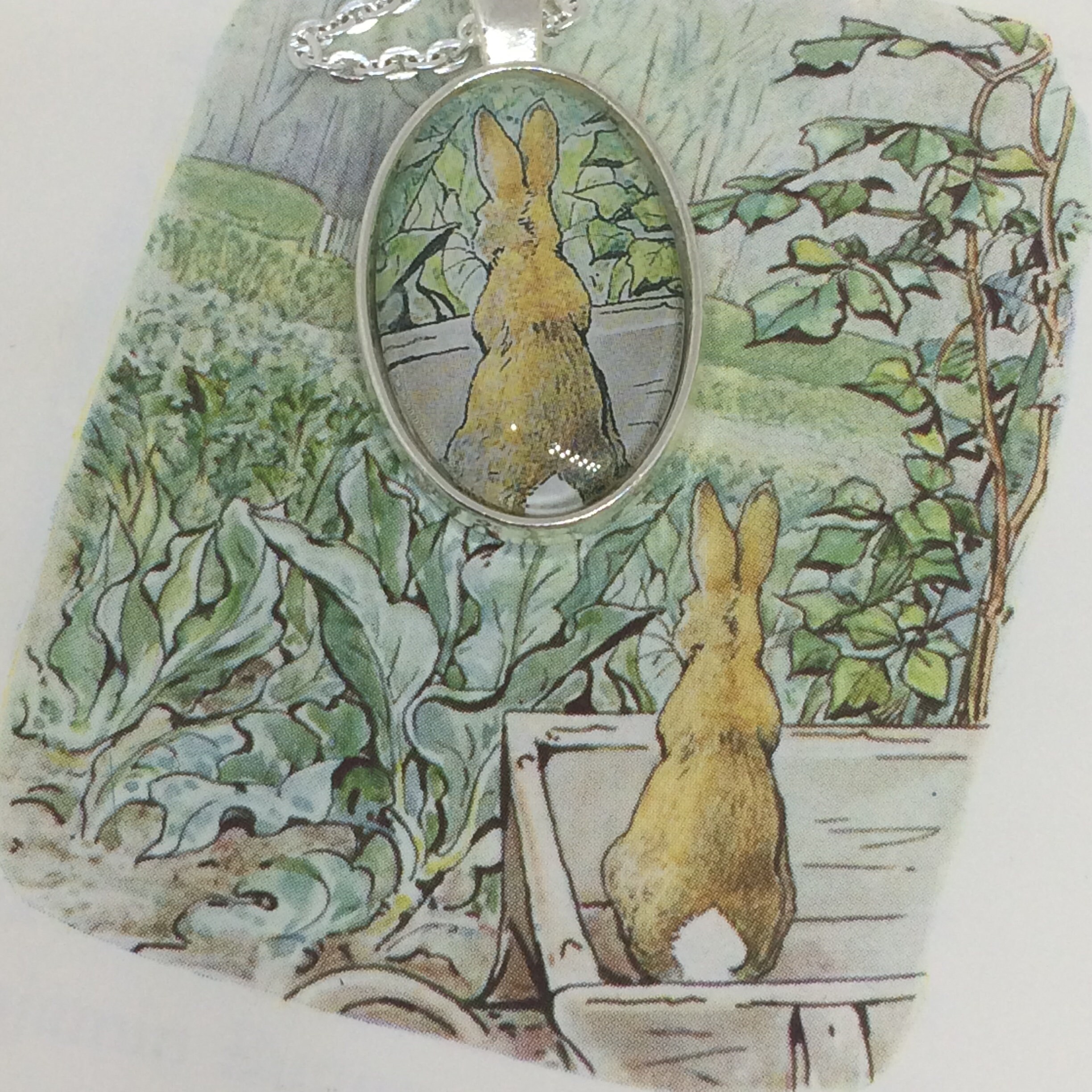 Peter Rabbit Necklace Beatrix Potter Necklace Handmade With | Etsy