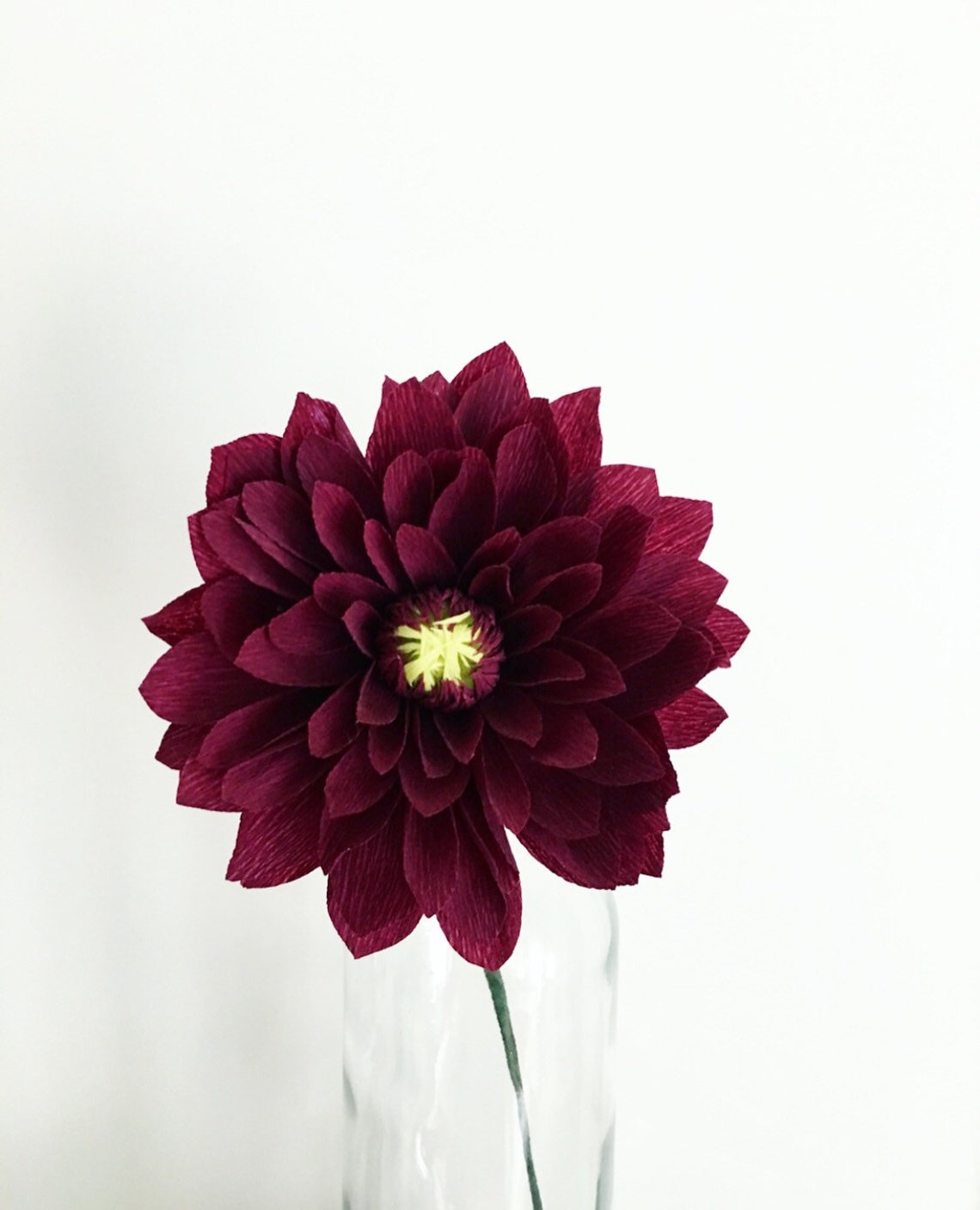 Dahlia Single Stem Crepe Paper - Etsy