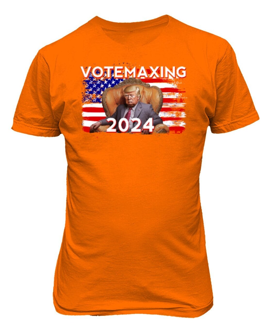 Votemaxing 2024 Elections Trump American Flag Funny Unisex T-shirt - Etsy