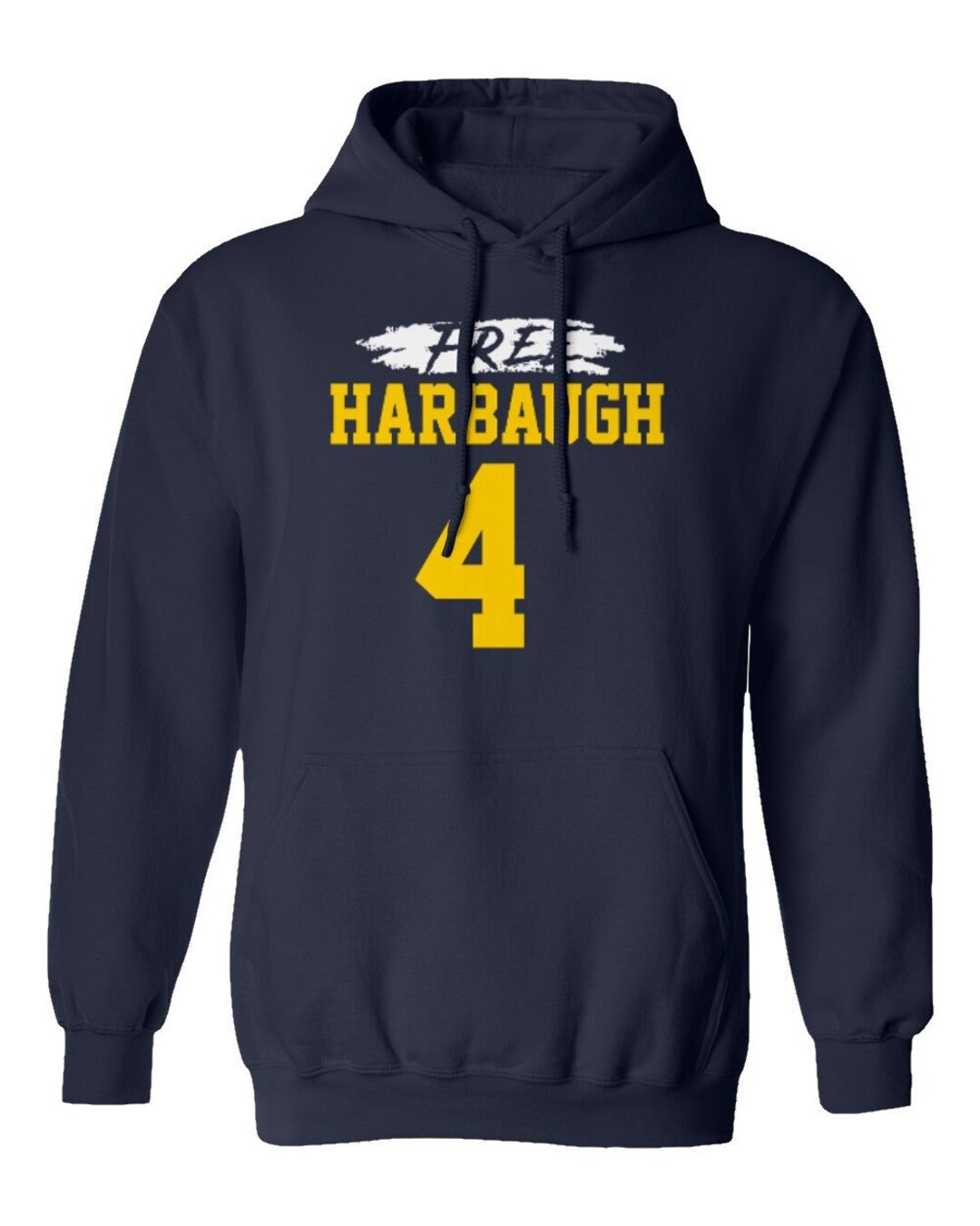 Free Harbaugh Michigan 4 Football Coach Support Unisex Hooded - Etsy