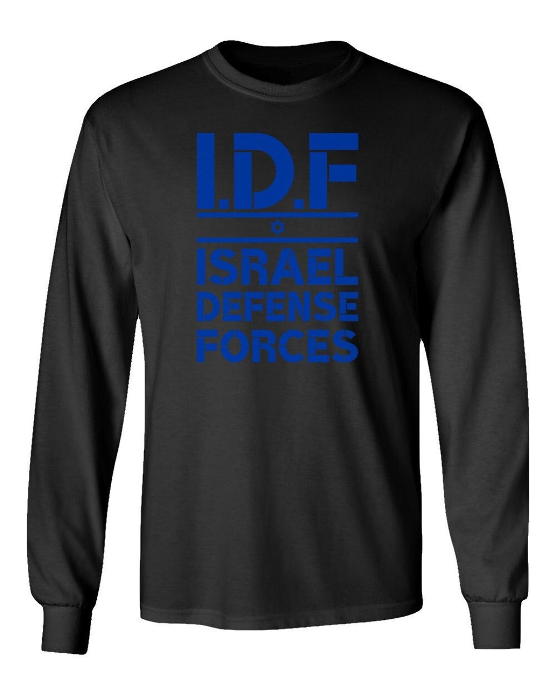Israel Defence Forces IDF Israel Flag Star of David Long - Etsy