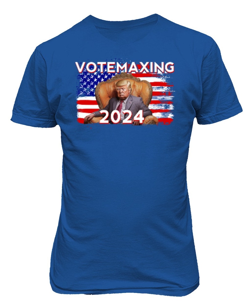 Votemaxing 2024 Elections Trump American Flag Funny Unisex T-shirt - Etsy