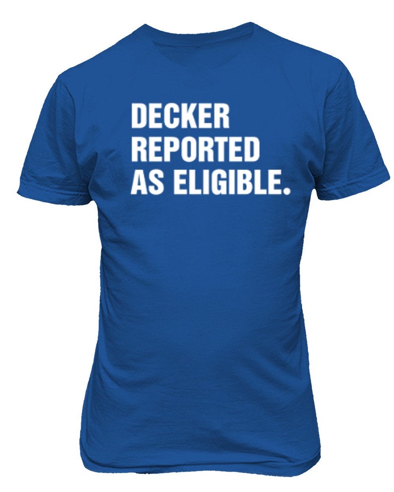 Decker Reported as Eligible Detroit Football Player Unisex T-shirt - Etsy