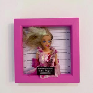 Arrested Barbie Art Doll: Macabre Mugshot in Box Frame - Etsy