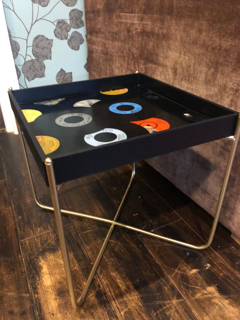 Table Record Vinyl Unique Coffee Table Music Lover Decor | Etsy