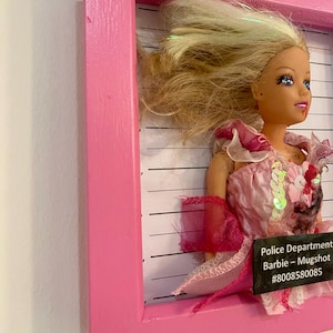 Arrested Barbie Art Doll: Macabre Mugshot in Box Frame - Etsy