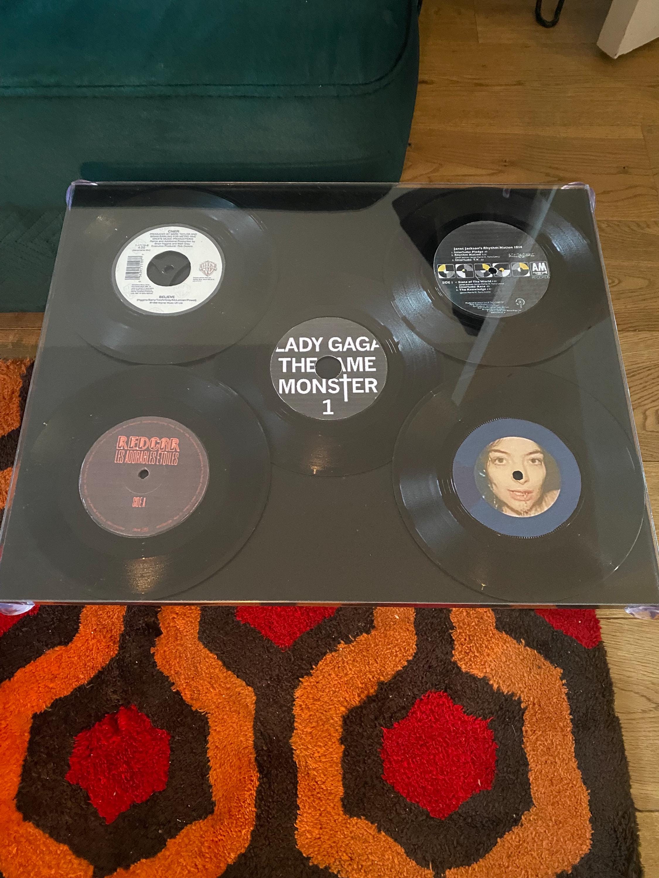 Handmade Vinyl Record Table: Bespoke Music Lover Gift (35cm X 44cm) - Etsy