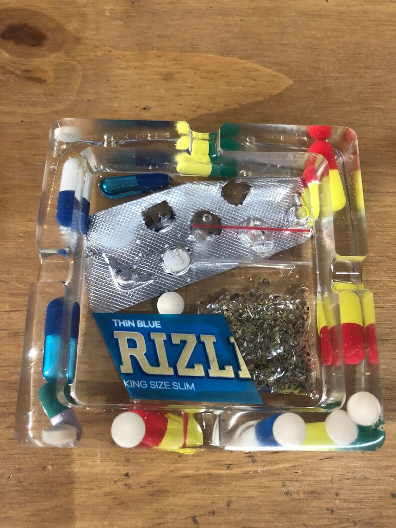 Party Pill Ashtray Resin Custom Design Pill and Party - Etsy