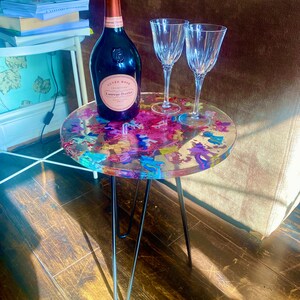 Table My Little Pony Resin Pink Glitter Kitsch Coffee Table Toys Side ...