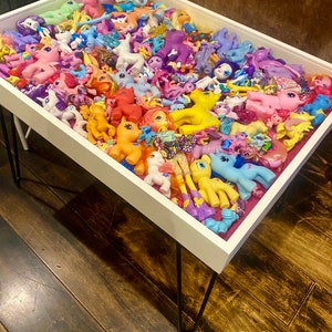Handmade My Little Pony Coffee Table: Kitsch Resin Top, Iron Legs - Etsy
