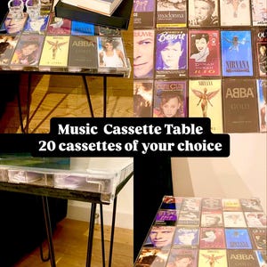 Handmade Cassette Album Table: Bespoke Music Lover Coffee Table - Etsy
