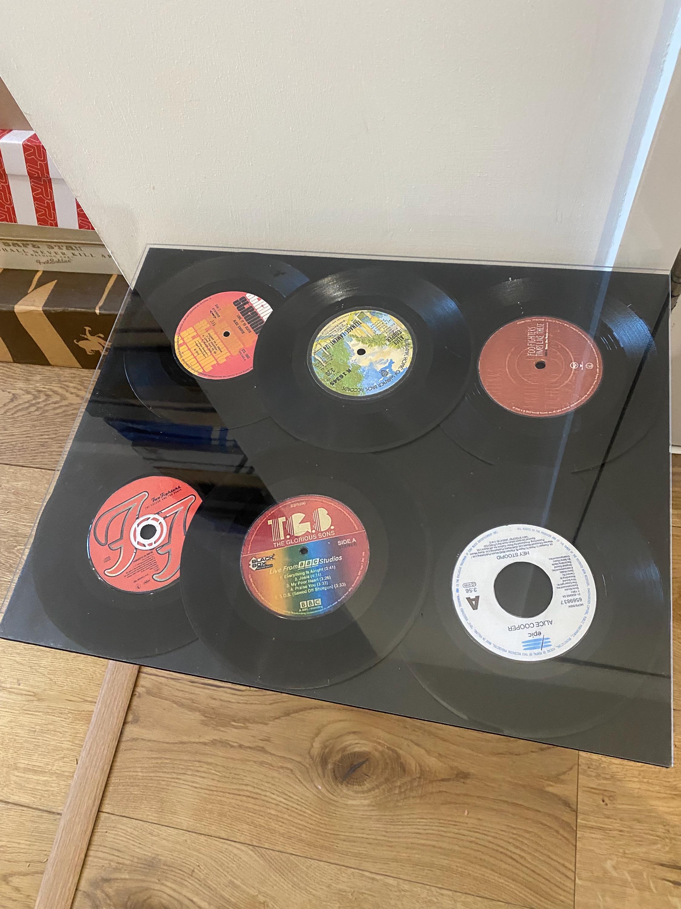 Handmade Vinyl Record Table: Bespoke Music Lover Gift (35cm X 44cm) - Etsy