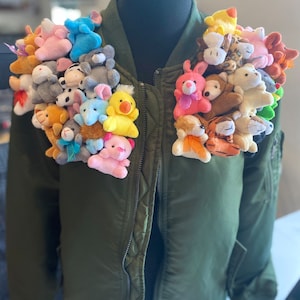 Jacket Bespoke Customised One Off, Plushies Hand Sewn Made to Order ...