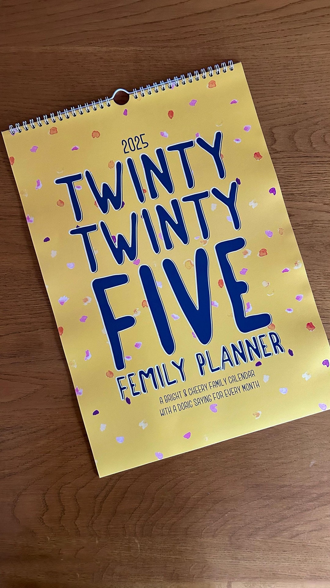 A3 FAMILY PLANNER, Scottish Calendar, Doric Calendar, Doric Sayings ...