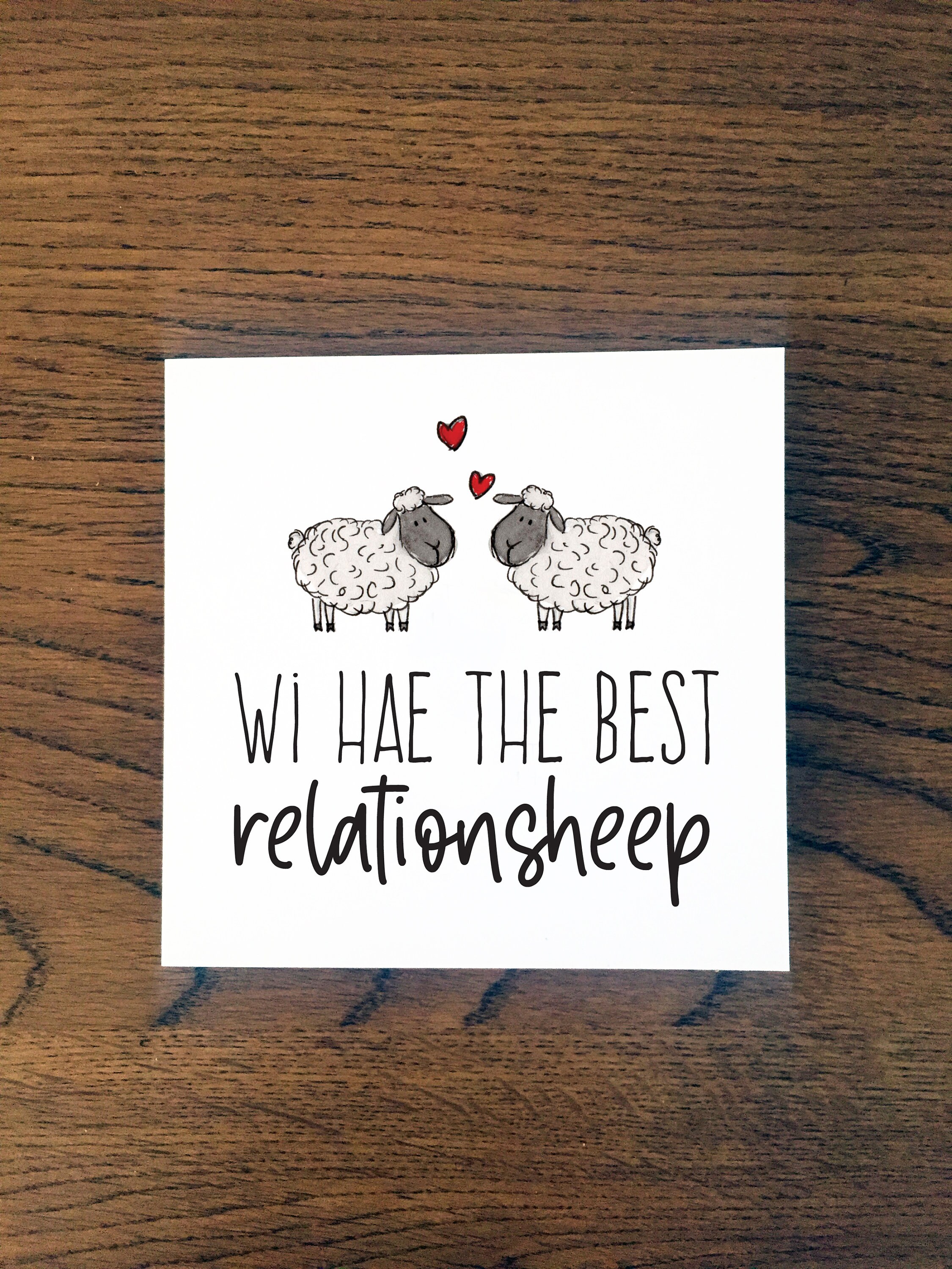 Scottish Anniversary Card Doric Anniversary Card Sheep - Etsy