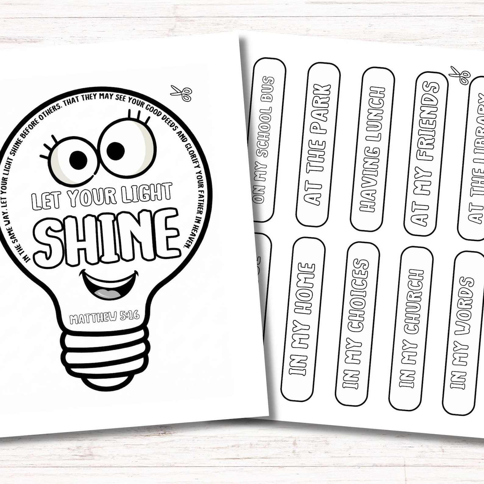 Let Your Light Shine Craft, Faith Bible Craft, Bible Wheel Story Craft ...