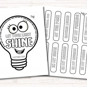 Let Your Light Shine Craft, Faith Bible Craft, Bible Wheel Story Craft ...
